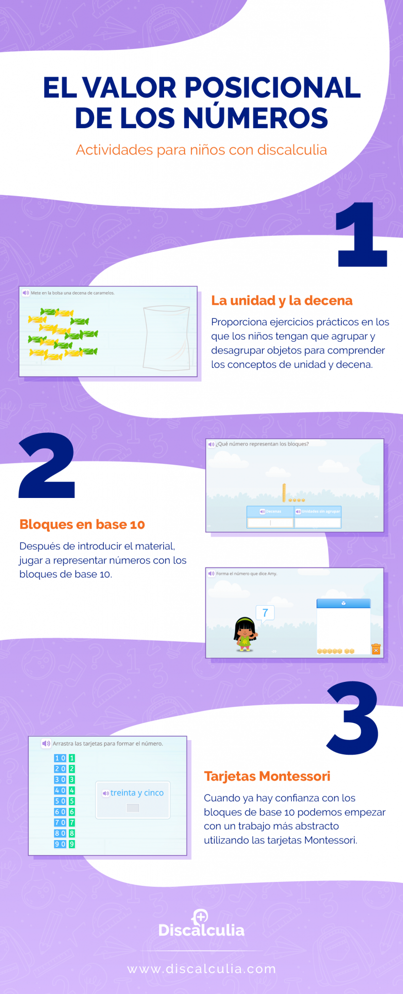 Discalculia ejercicios PDF para trabajar el valor posicional de los ...